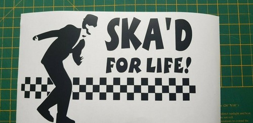 2 Tone Ska'd for life - Skins Reggae Ska - Vinyl Decal Sticker | eBay