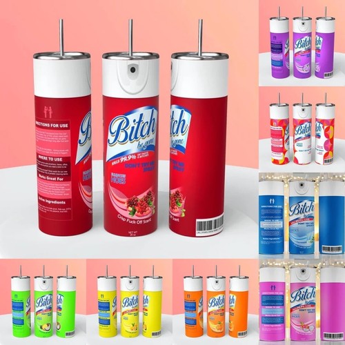 Bitch be gone Spray Tumbler 20oz Skinny Straight Tumbler drinkware ...