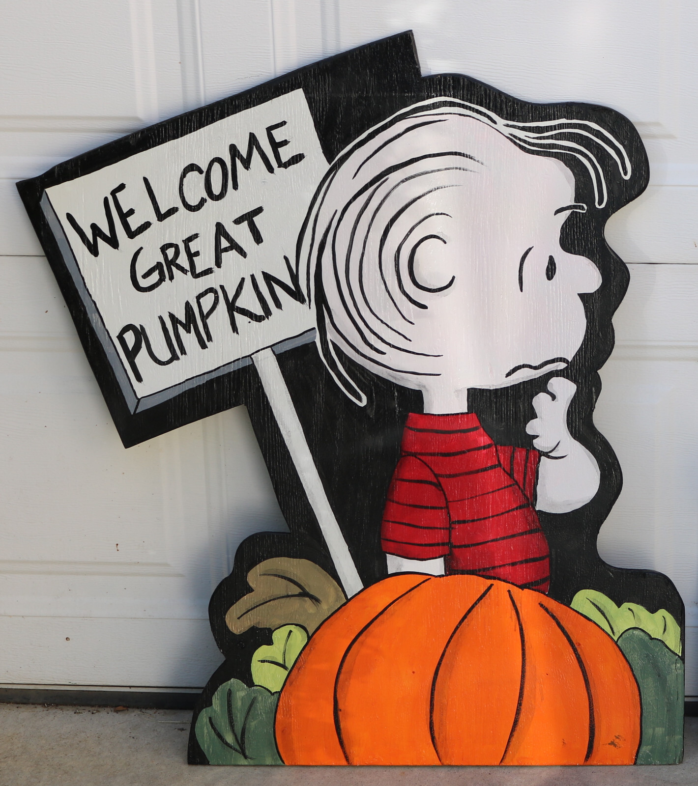 LINUS ~ PEANUTS Great Pumpkin ~ HALLOWEEN LAWN ART ~ YARD DECOR | eBay