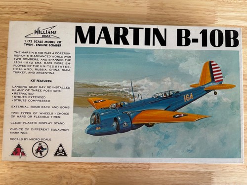 Williams Bros 1/72 Scale Martin B-10B "The Flying Whale" Bomber Model ...