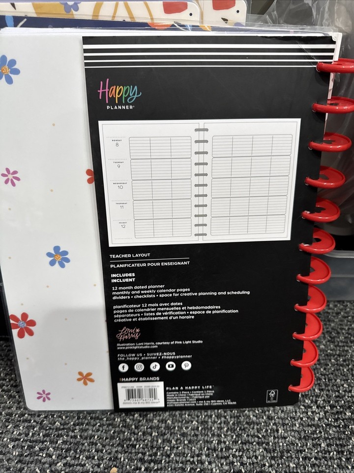 Happy Planner Teacher Planner Loni Harris | eBay