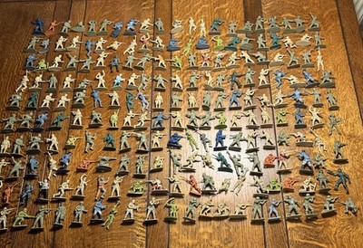 Vintage 200+ Big Lot WW2 Toy Soldiers Airfix Matchbox Hong Kong ...