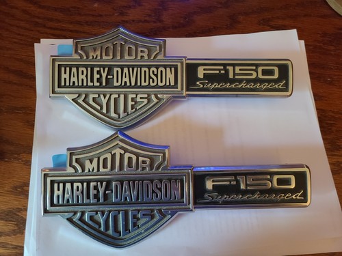 Ford F-150 Harley Davidson Supercharged Fender Emblem Set 166115a | eBay