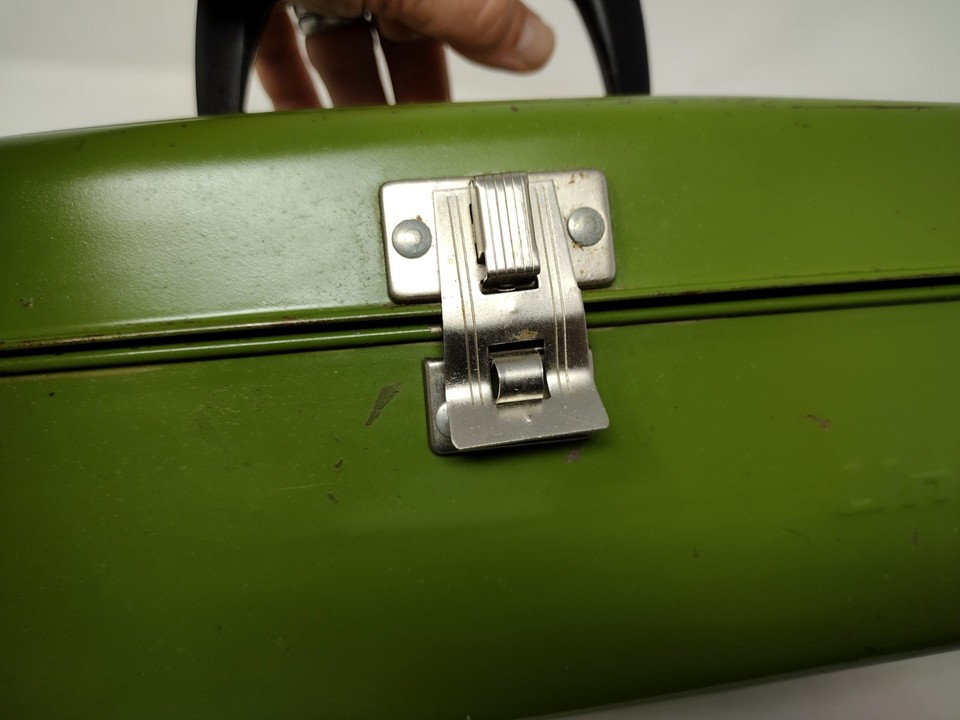 Vintage Union Tackle box Utility Steel Metal Tool Box Model | eBay