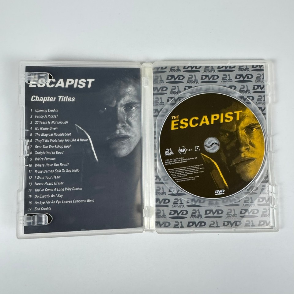 The Escapist (DVD 2001) Jonny Lee Miller Gary Lewis Andy Serkis Region4 ...