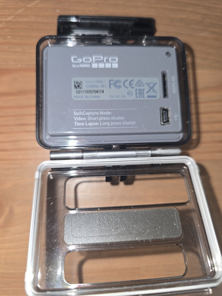 GoPro Hero HWBL1 Action Touchscreen Camera ONLY - Grey WORKS | eBay