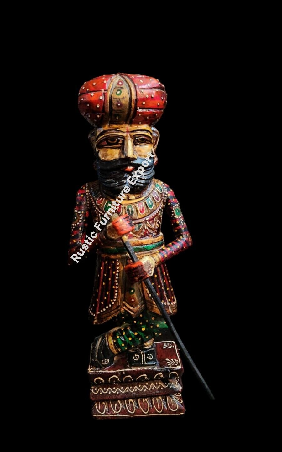 VSEMPO Rajasthani darban each Decorative Showpiece - (Wood, Multicolor ...