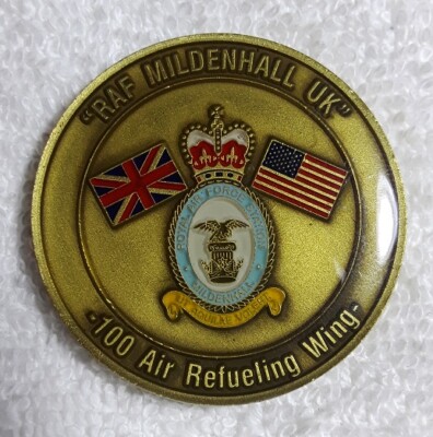 AUTHENTIC RAF MILDENHALL UNITED KINGDOM 100th CIVIL ENGINEER RARE ...