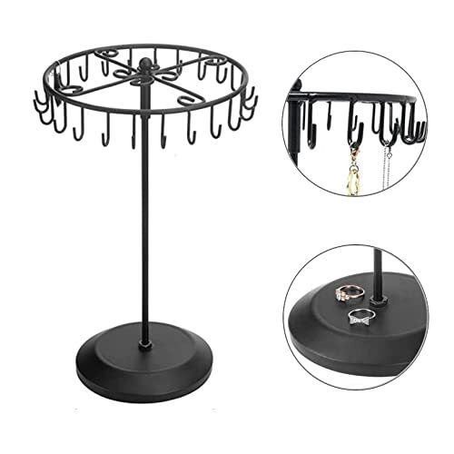 Rotating Necklace Holder Jewelry Organizer Display Stand 15.7-Inch long ...