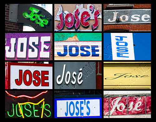 JOSE Name Poster featuring actual sign photos | eBay