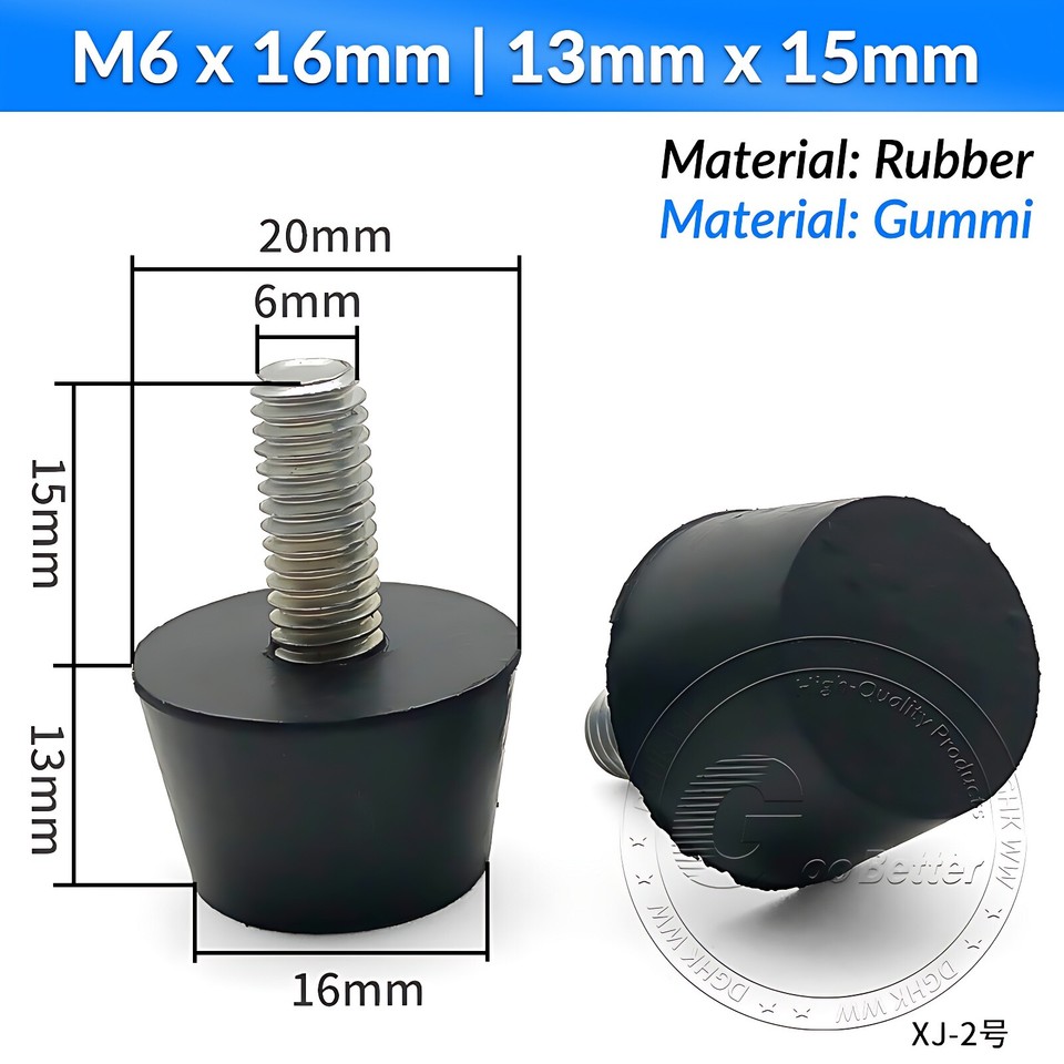 Rubber Adjustable Feet M6 M8 M10 Screw Leveling Table Foot Machine ...