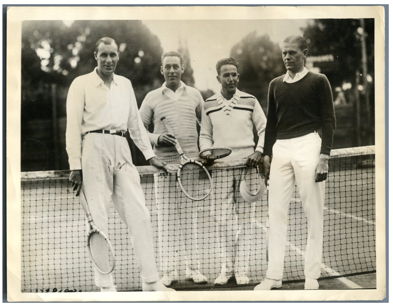 Mexico City, Bill Tilden, Bob Kinsey, Alfonso Unda and Wilmer Allison ...