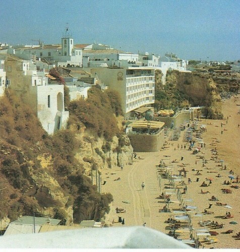 Albufeira Portugal Algarve Beach Coastal City Aerial View Ephemera ...