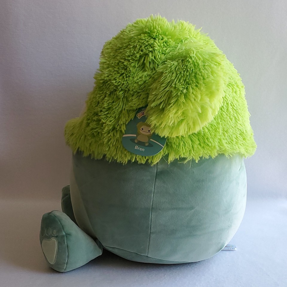 Squishmallow BREN the BIGFOOT Green 16" Yeti plush St. Patrick's Day ...