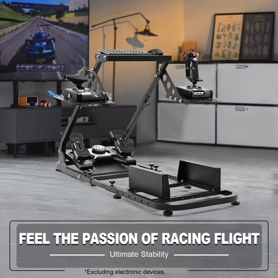USED-Marada Foldable Flight & Racing Simulator Cockpit Wheel Stand For ...