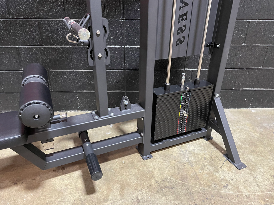 Pin-Loaded Lat Pull Down & Low Row Selectorized Weight Machine TZ-5057 ...