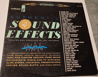 Jac Holzman Authentic Sound Effects Volume 7 1960 Elektra EKS-7257 VG ...