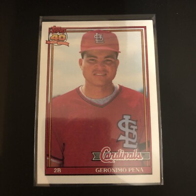 1991 topps 40 years of baseball Geronimo Pena #636 Cardinals | eBay