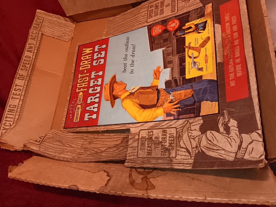 Vintage Mattel 1959 Shootin Shell Fast Draw Target Set No. 674 RARE ...