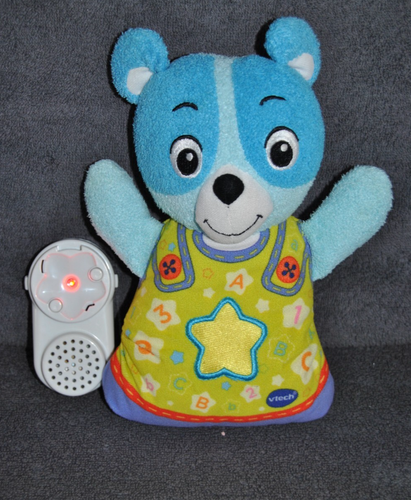 🍀Peluche Doudou Mon Ourson Merveille VTECH V-TECH Ours Bleu Musique ...