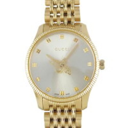 Gucci G Timeless Watch Bee Gold YA1265021 Quartz Gold Silver Women's ...
