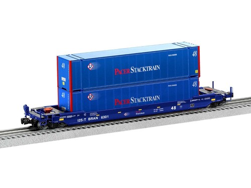 LIONEL 2226621 PACER STACKTRAIN HUSKY STACK with CONTAINERS #6301 O ...