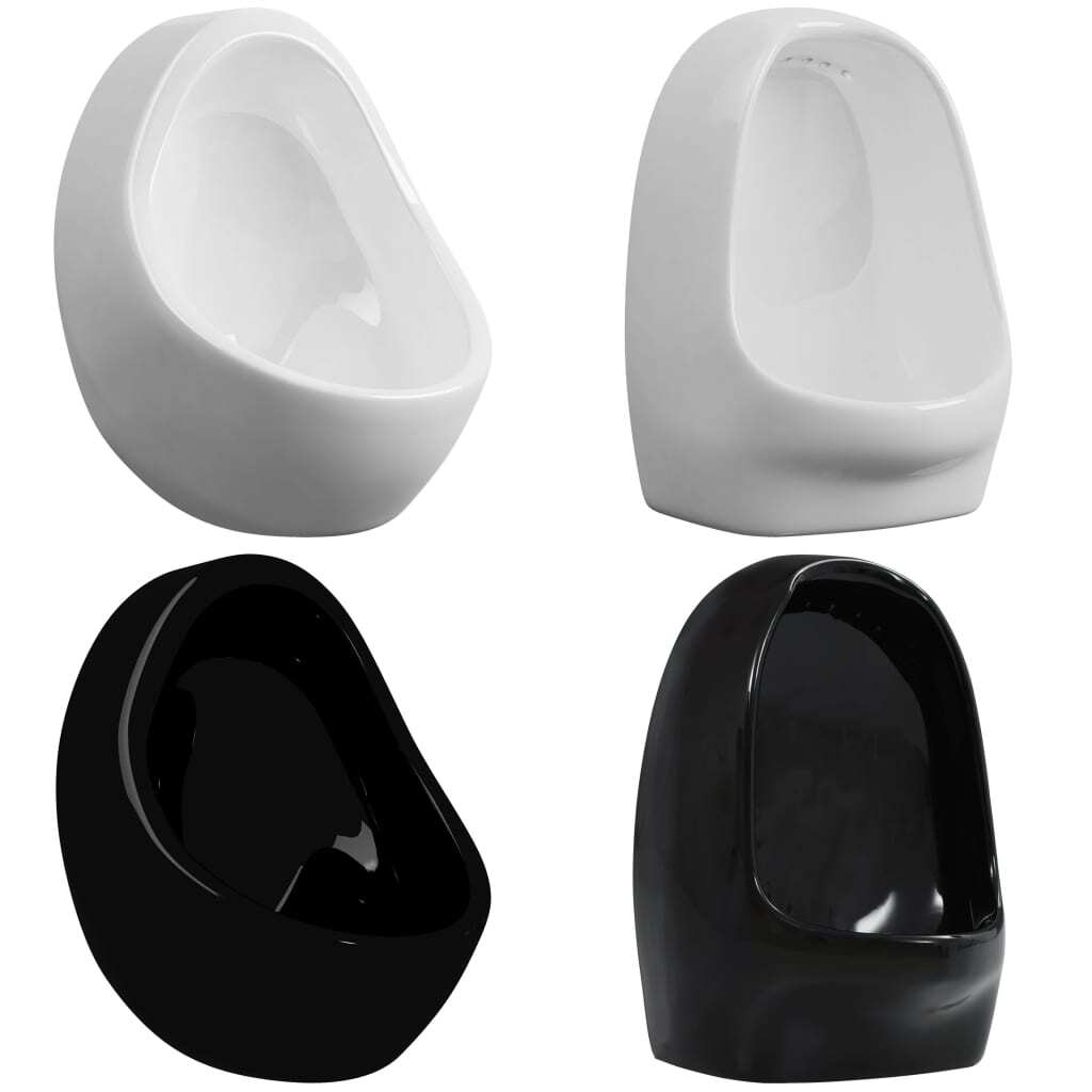 Wall Hung Urinal with Flush Valve Ceramic Wall-mounted Washout Urinal ...