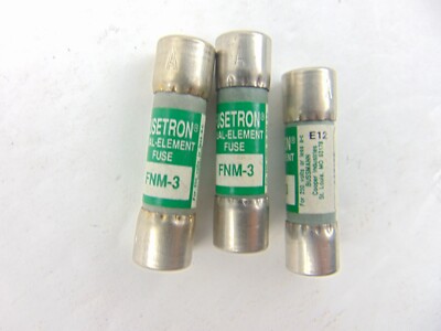 Fusetron FNM-3 Fuse Lot Of 3 | eBay