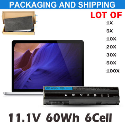 🧡LOT 1-100x E6420 T54FJ Battery For Dell Latitude E5420 E6430 E6520 ...