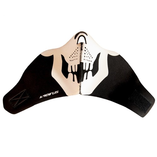 Seirus Neoprene Face Mask w/ Skull Print, Size XS Black & White | eBay