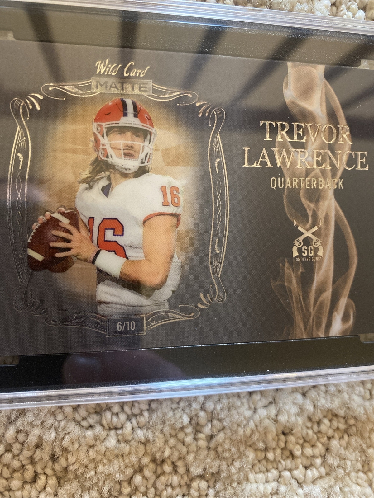 2021 Wild Card MATTE - Smoking Guns Bronze #MSG-1 Trevor Lawrence /100 ...