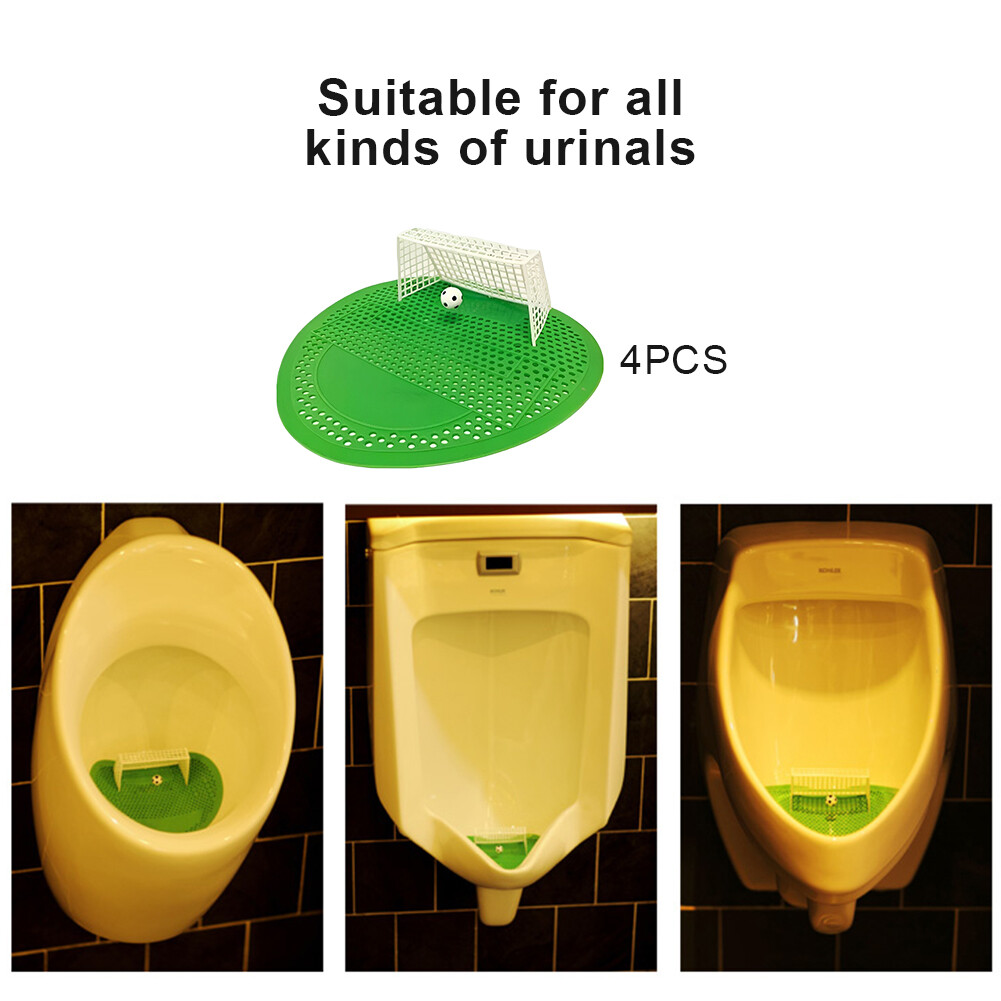 4pcs Restaurants Bars Hotels Urinal Screens Hospitals Football Goal Non ...