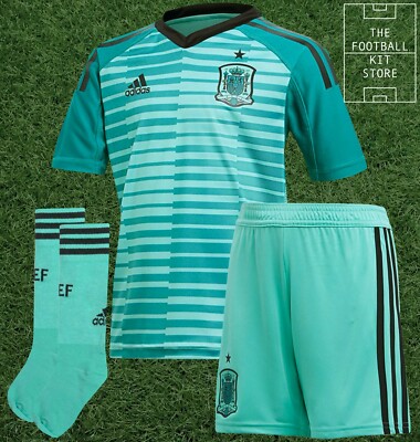 adidas Spain Goalkeeper Mini Kit Youth - Football Shirt Shorts Socks ...
