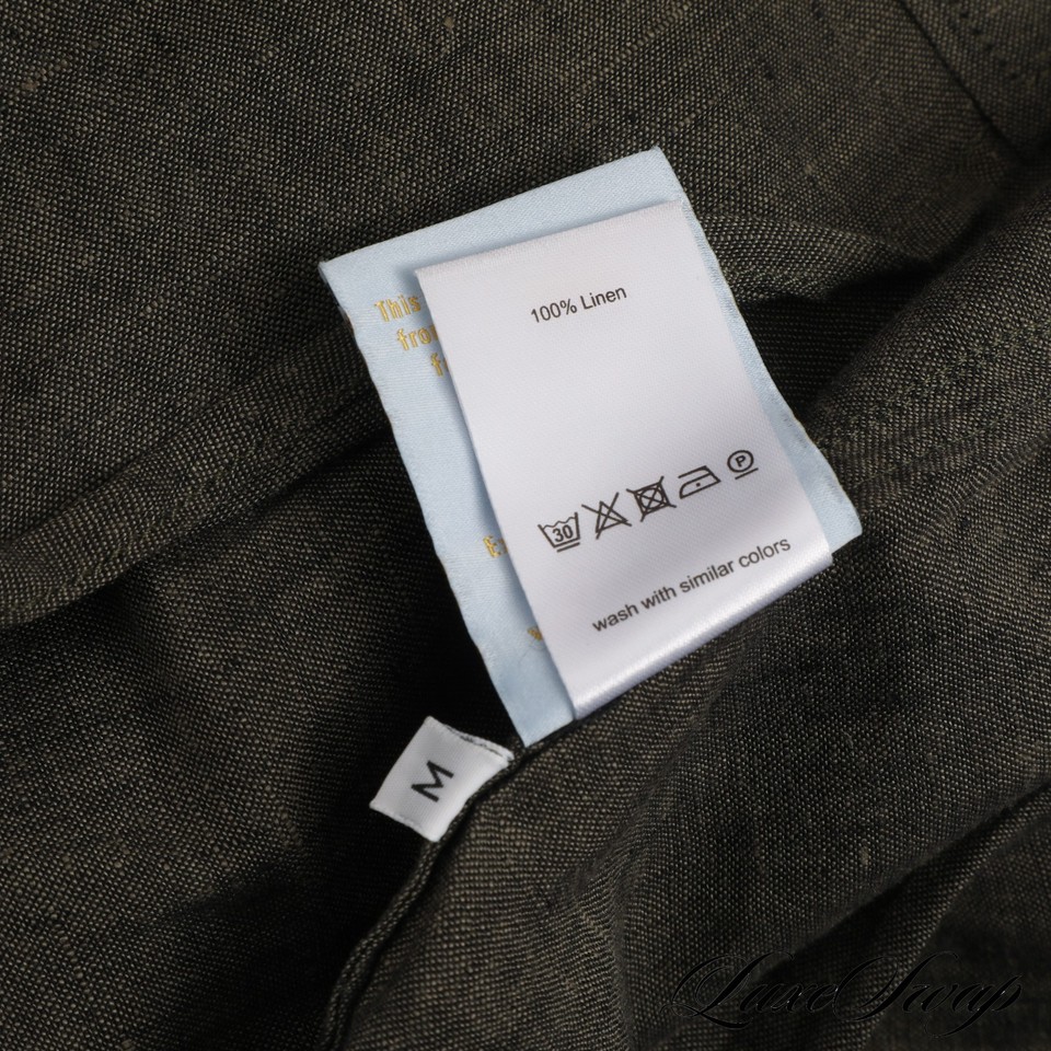 A Kind Of Guise Hand Made Germany 100% Linen Jungle Green 2 Pocket ...