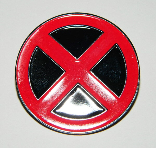 Marvel Comics X-Men Red and Black X Shoulder Logo Metal Enamel Pin NEW ...
