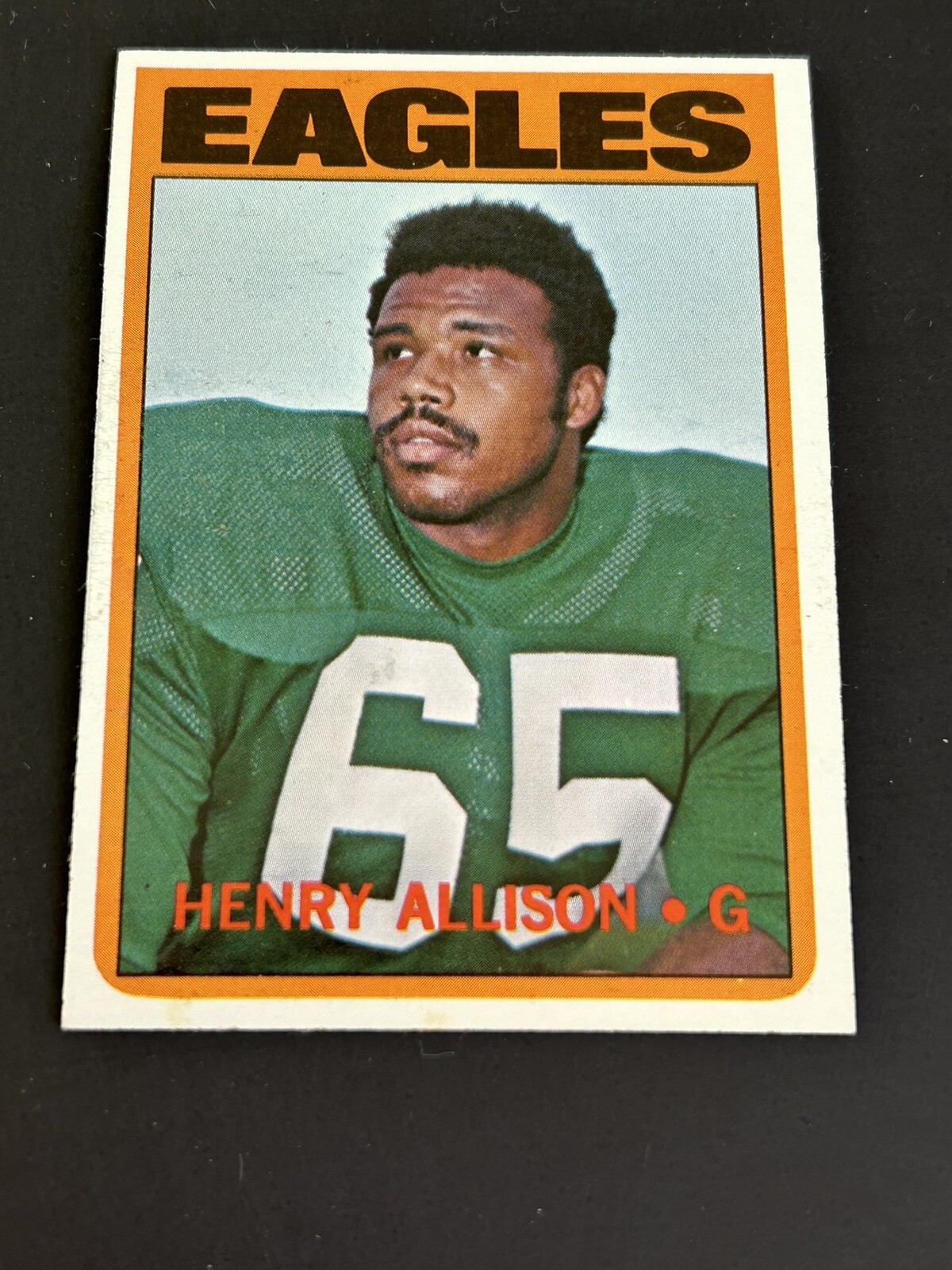 1972 Topps Football #73 Henry Allison EX+ Philadelphia Eagles San Diego ...