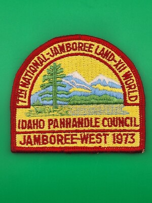 7th National Jamboree Land-XII World Idaho Panhandle Council 1973 Patch ...