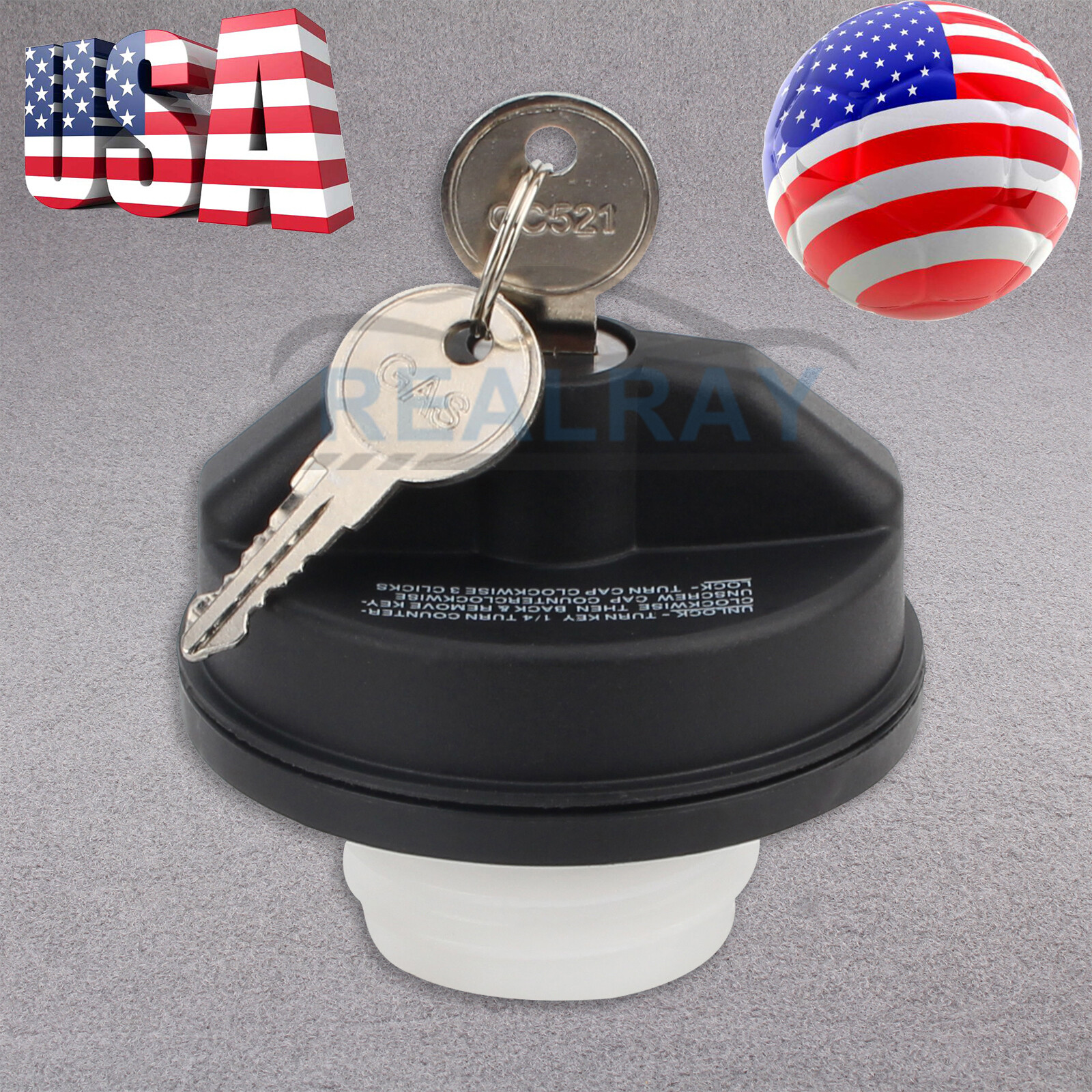 New Locking Gas Cap With Keys For Fuel Tank Stant 10504 for Toyota GMC ...
