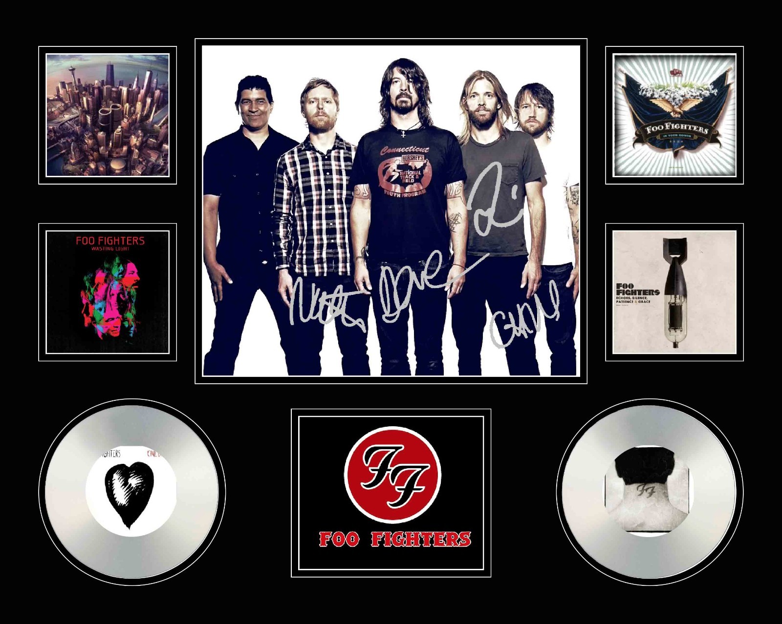 FOO FIGHTERS SIGNED LIMITED EDITION FRAMED MEMORABILIA | eBay Australia