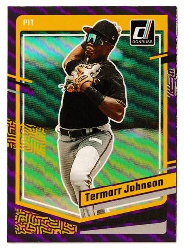 2023 Panini Donruss Baseball Holo Purple Termarr Johnson #142 ...
