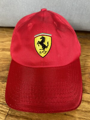 Red Ferrari Baseball Cap -Ferrari | eBay