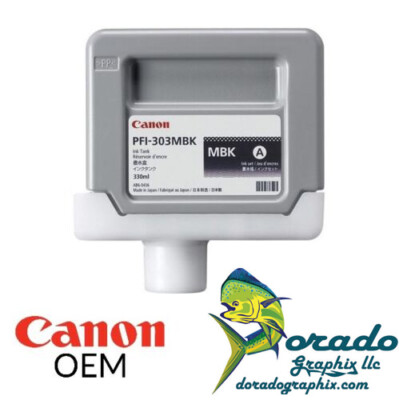 Canon PFI-303 MBK Matte Black 330ml Ink Tank iPF 810 820 825 810 820 ...