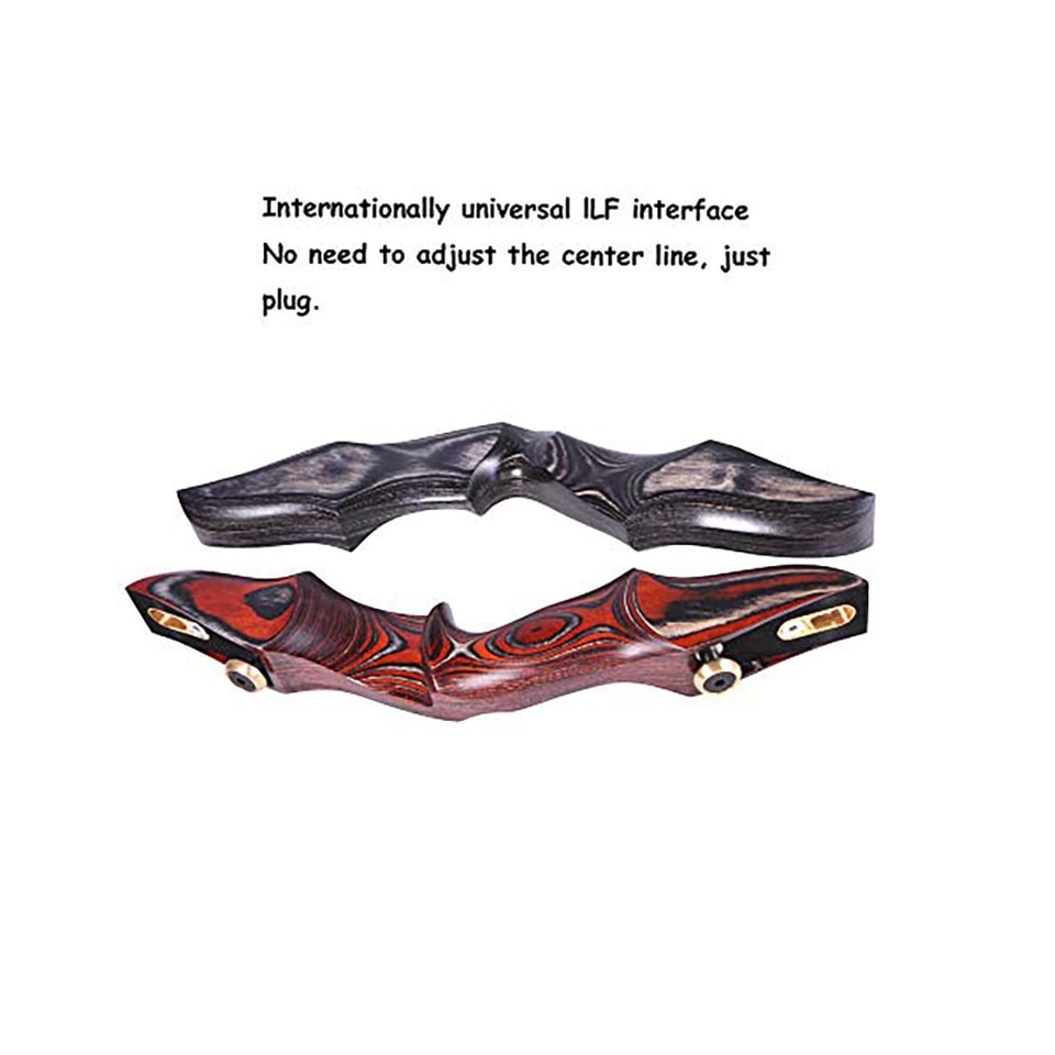 15 Inch ILF Bow Riser Wooden Bow Handle Recurve Bow Handle Takedown Bow ...