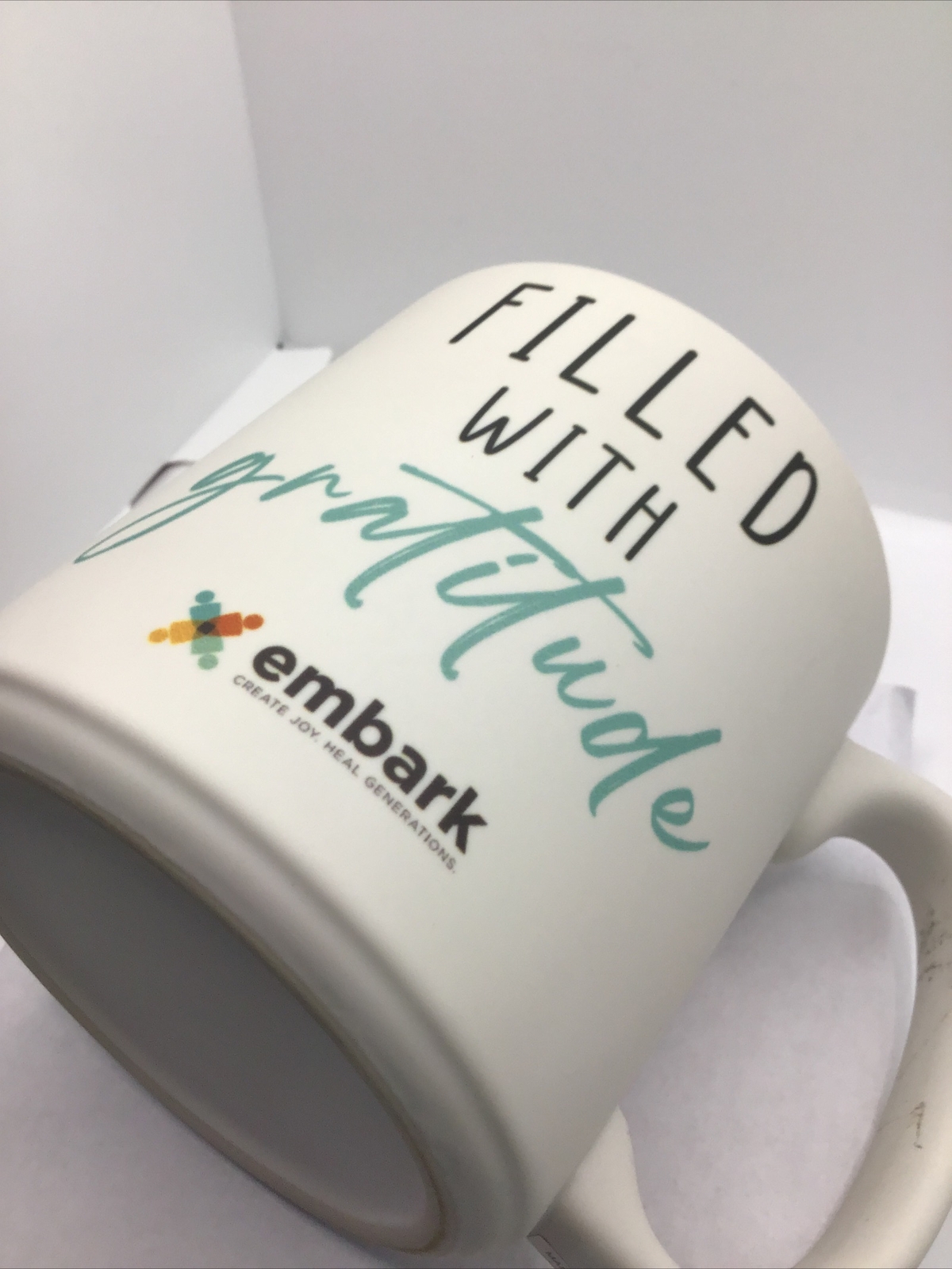 FILLED WITH GRATITUDE MUG. EMBARK14oz Coffee Mug. Art Deco Print Mug ...