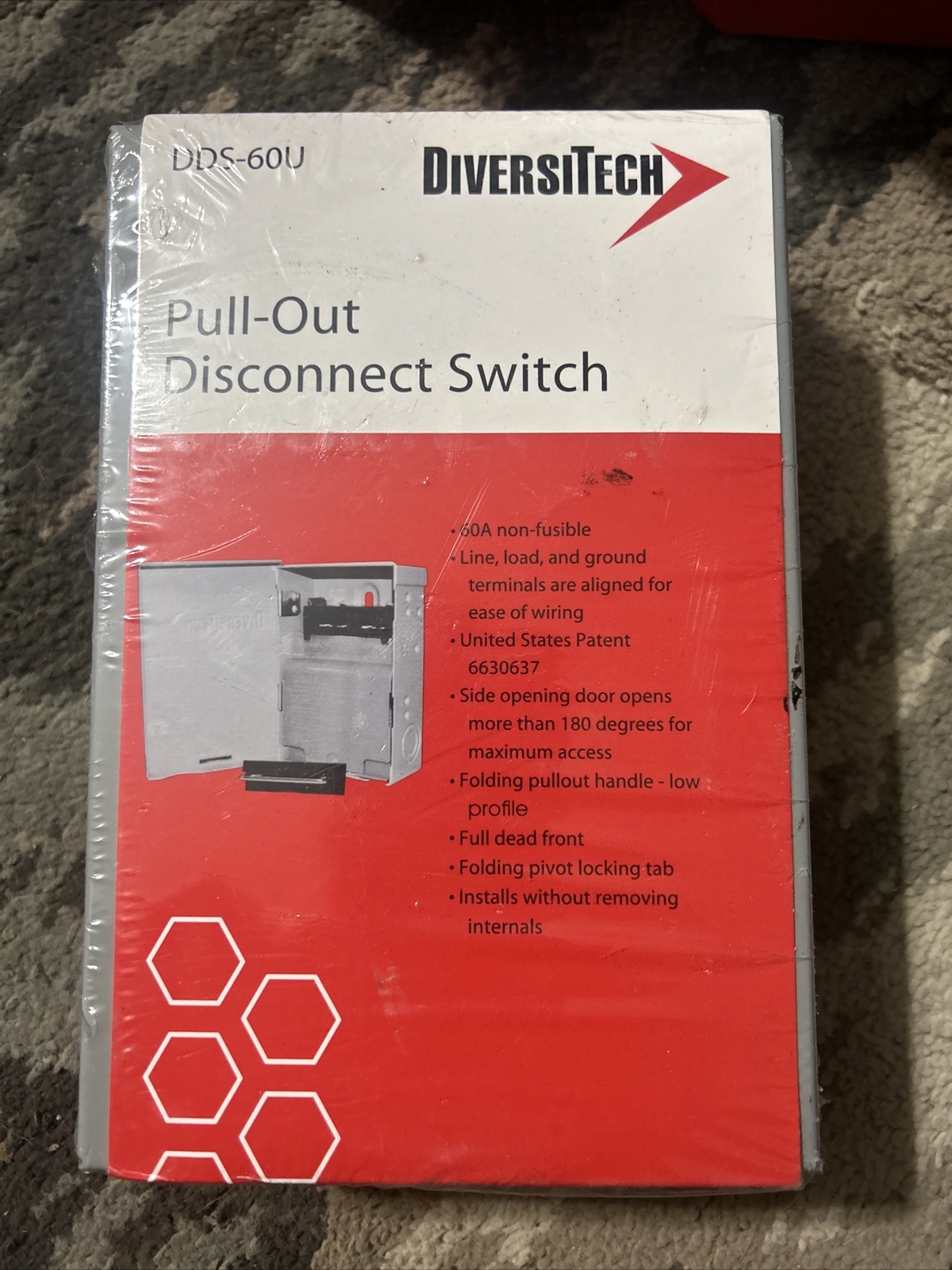 DiversiTech DDS-60 Pull Out Switch Fuse 60A Box Disconnect For Mini ...