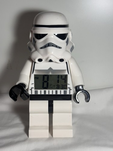 Lego Star Wars Storm Trooper LCD Battery Alarm Clock With Light Tested ...