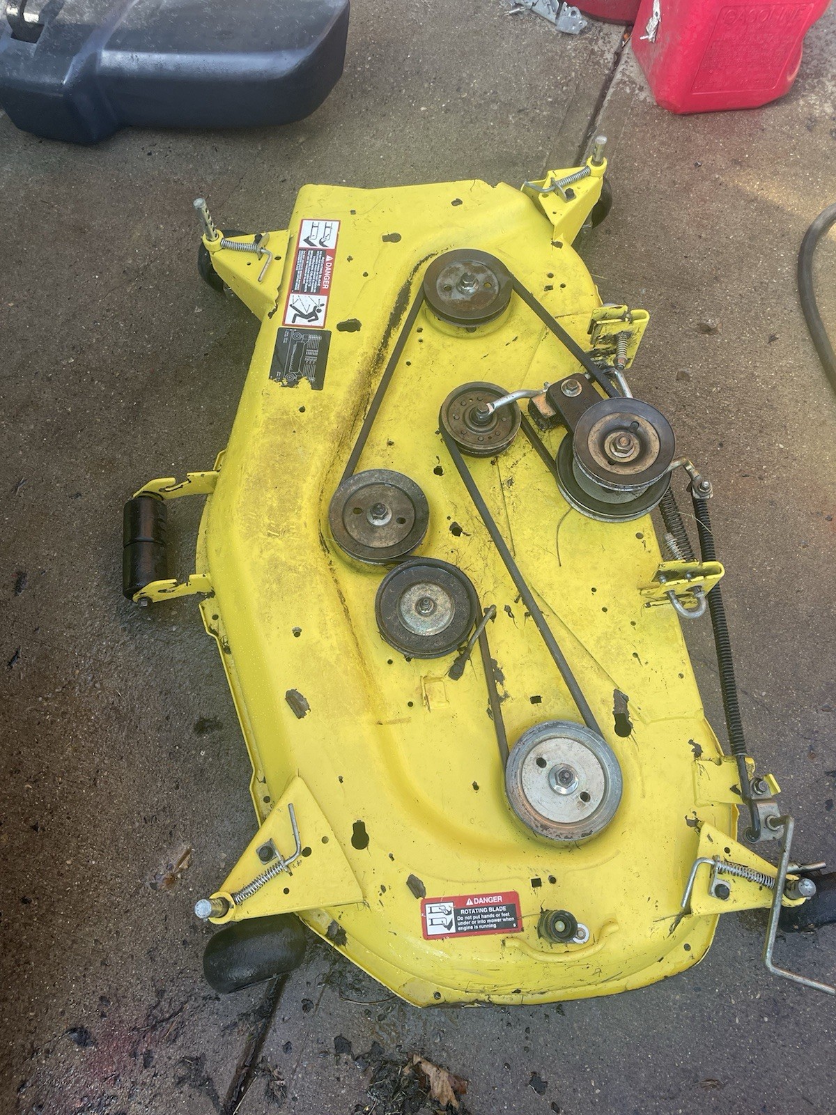 John Deere X300 X320 X340 X500 X520 X530 X540 48" Mower Deck Assembly ...