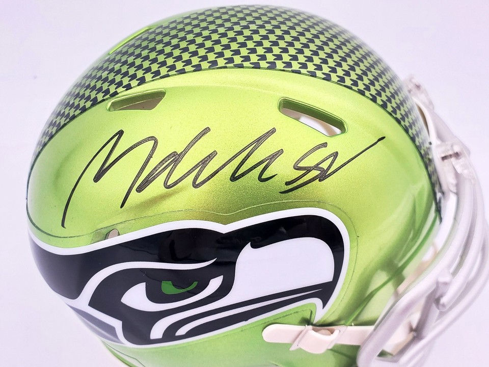 Michael Dickson Signed Seattle Seahawks Flash Green Speed Mini Helmet ...