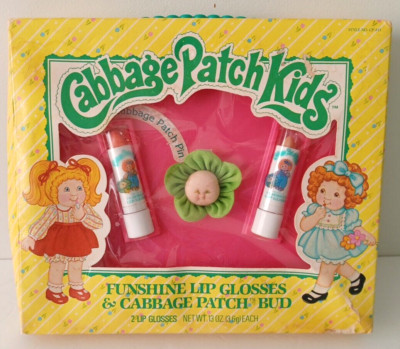 Cabbage Patch Kids 1983 Funshine Lip Glosses &Cabbage Patch Bud Pack ...