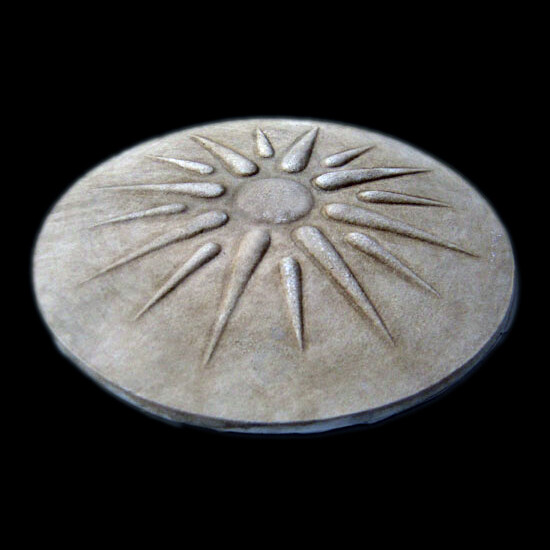 Ancient Macedonian Sun Star Royal Symbol Shield Vergina Sculpture ...